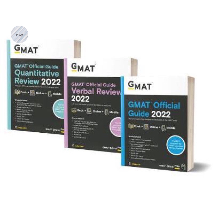 (เล่มจริง แท้ถูกลิขสิทธิ์)GMAT OFFICIAL GUIDE 2022 BUNDLE BOOKS ONLINE ...