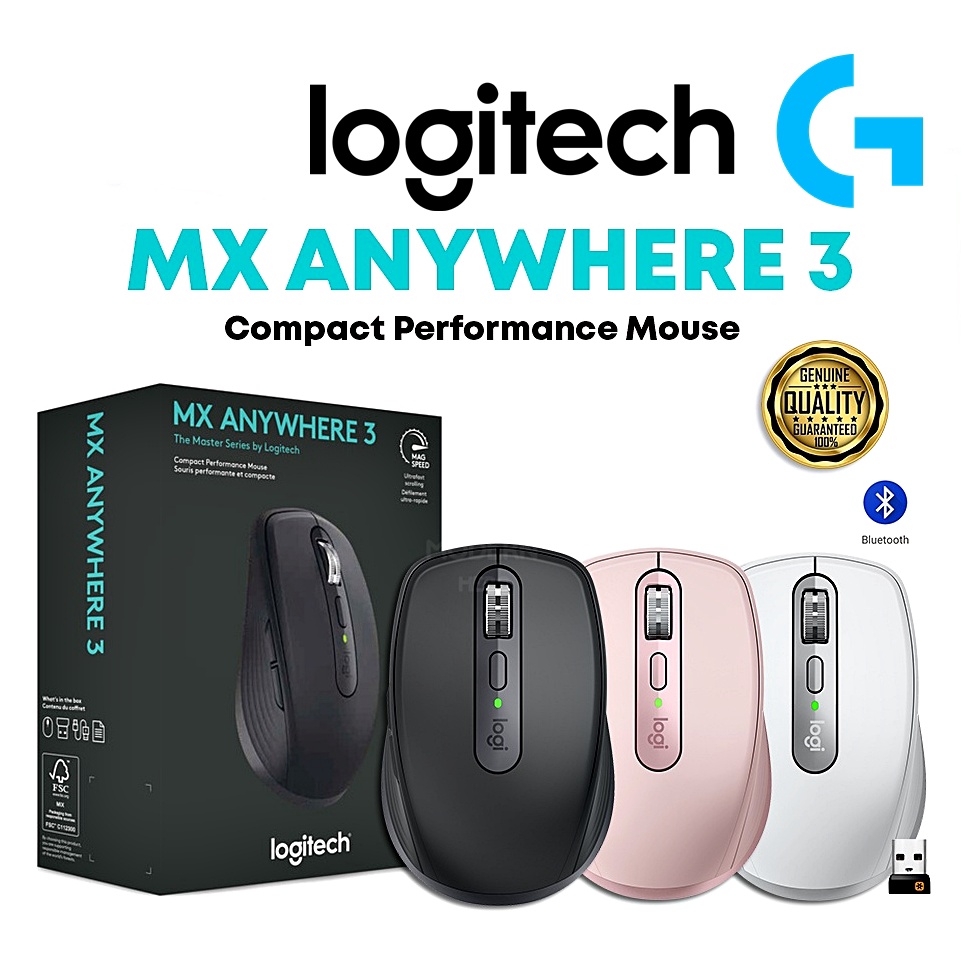 โปรแรง12.12️เมาส์ไร้สาย️ Logitech MX Anywhere 3 Compact Performance ...