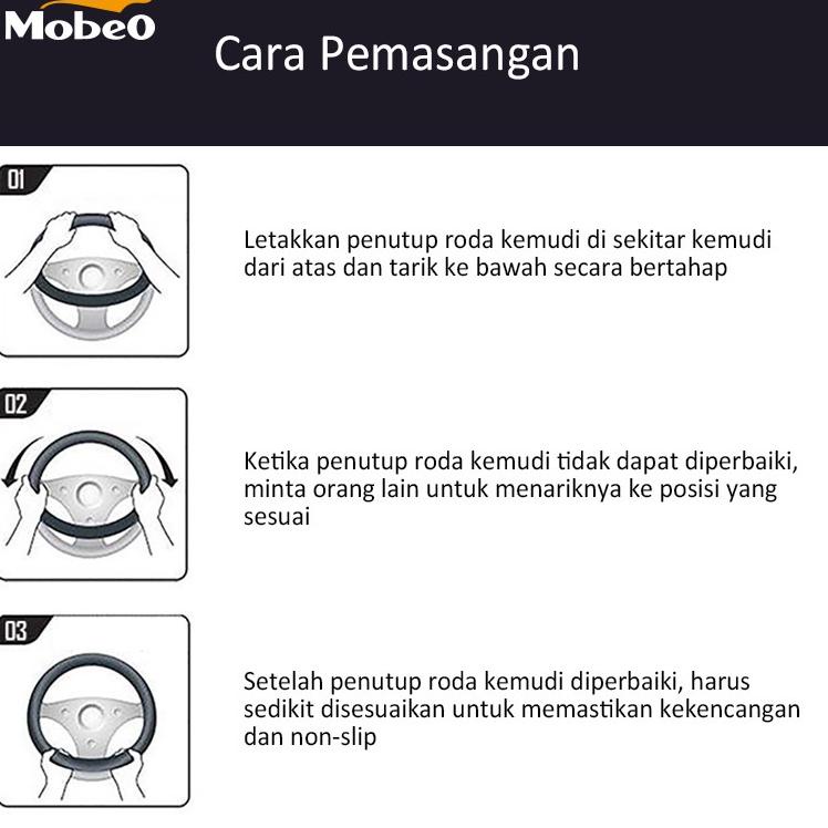 Mobeo ปลอกหนังหุ้มพวงมาลัยรถยนต์ พรีเมี่ยม 38 ซม - lulzuthopck.th ...