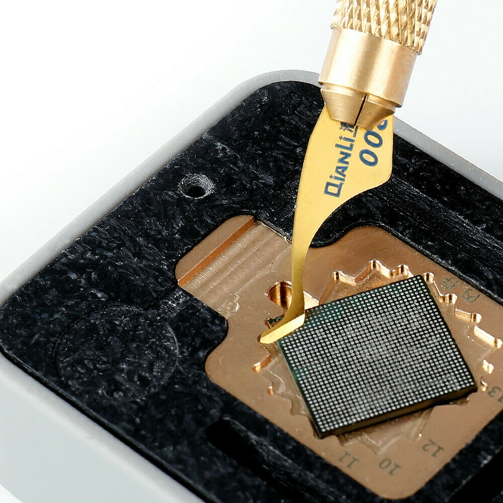 Qianli 007 008 009 011 เครื่องมือ CPU กาว Remover ใบซ่อม BGAแงะ ...