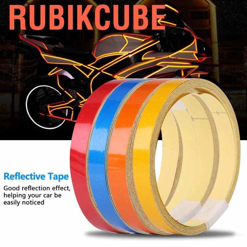Rubikcube 1cm 5m Reflective Warning Tape Sticker Strip Decal for Car ...