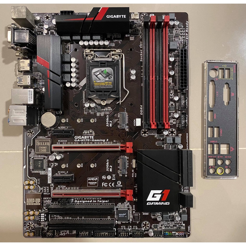 MAINBOARD (เมนบอร์ด) 1151 GIGABYTE GA-H170-Gaming 3 GEN6 ไม่มีกล่อง มี ...