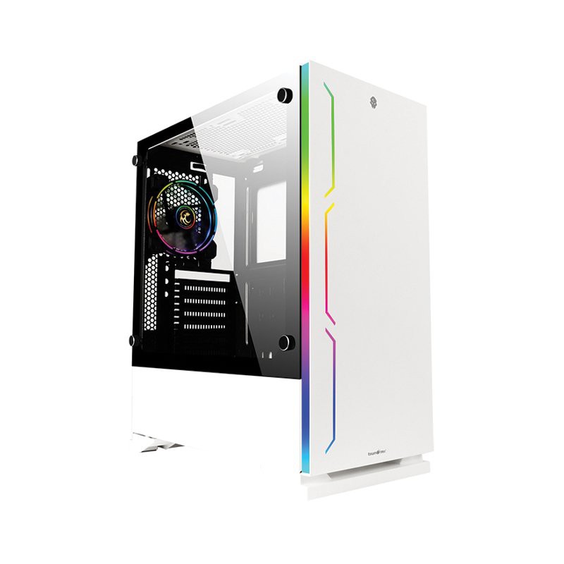 เคสคอม ATX Case (NP) TSUNAMI Hunter Eagle H8 Tron RGB (White ...
