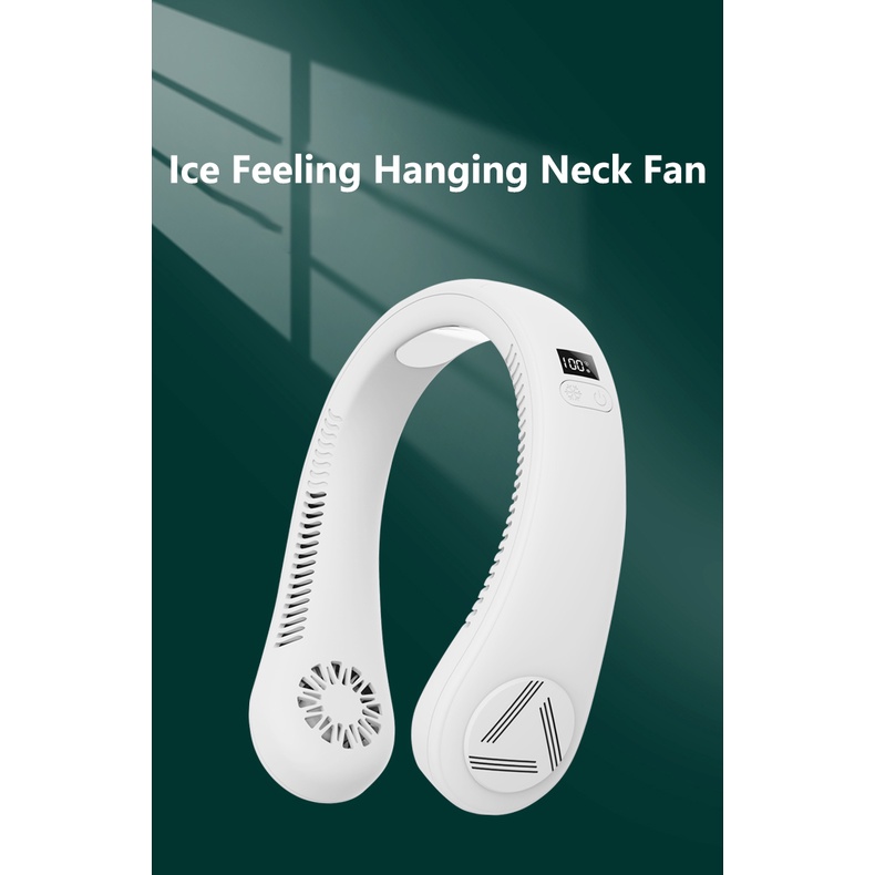 w4000mAh Mini Air Conditioner Ventilator Portable Hanging Neck Fan Usb ...