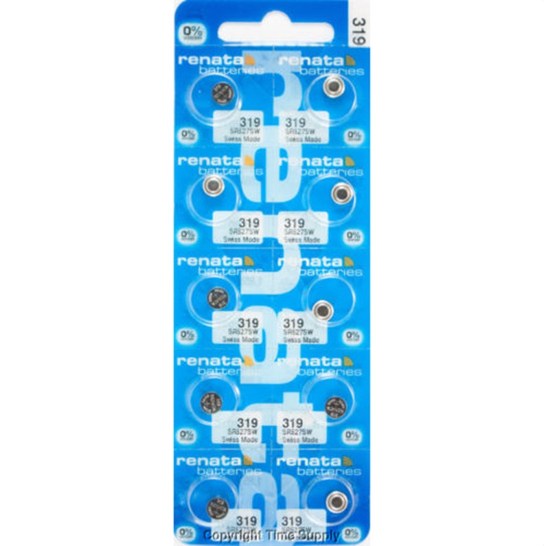 10 X RETAIL Brand New Renata LONG LASTING 319 SR527SW SR527 V319 Watch ...