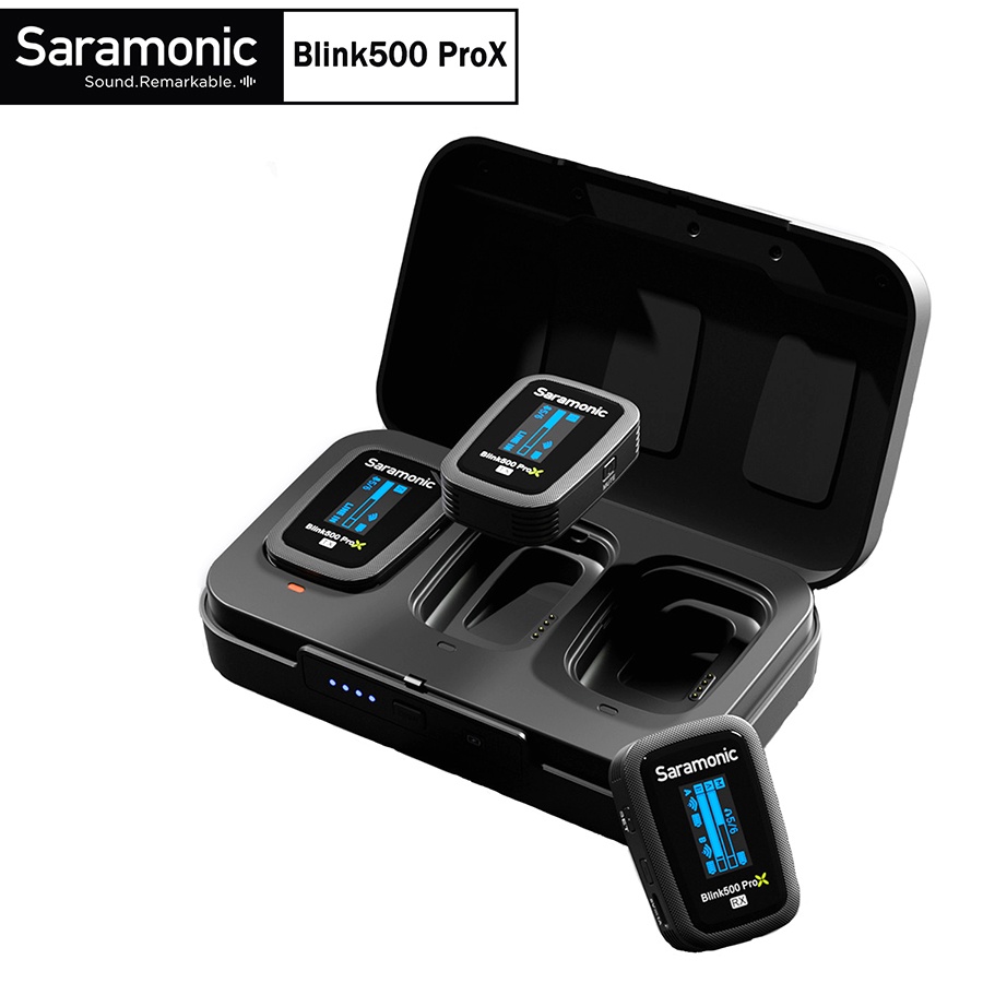 ใหม่ล่าสุด Saramonic Blink 500 ProX B2 ไมค์ไร้สาย ไมค์ไร้สด 2.4GHz Dual ...