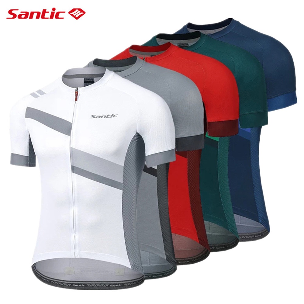 SANTIC เสื้อกีฬาแขนสั้น ระบายอากาศได้ดี แบบแห้งเร็ว แฟชั่นฤดูร้อน ...