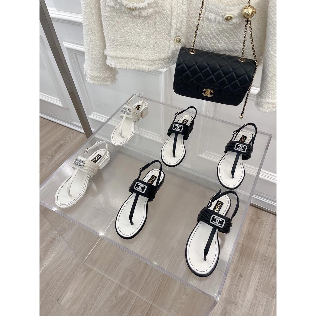 CHANEXiaoxiang SpringSummer New Clip-on Double C Square Diamond Buckle ...