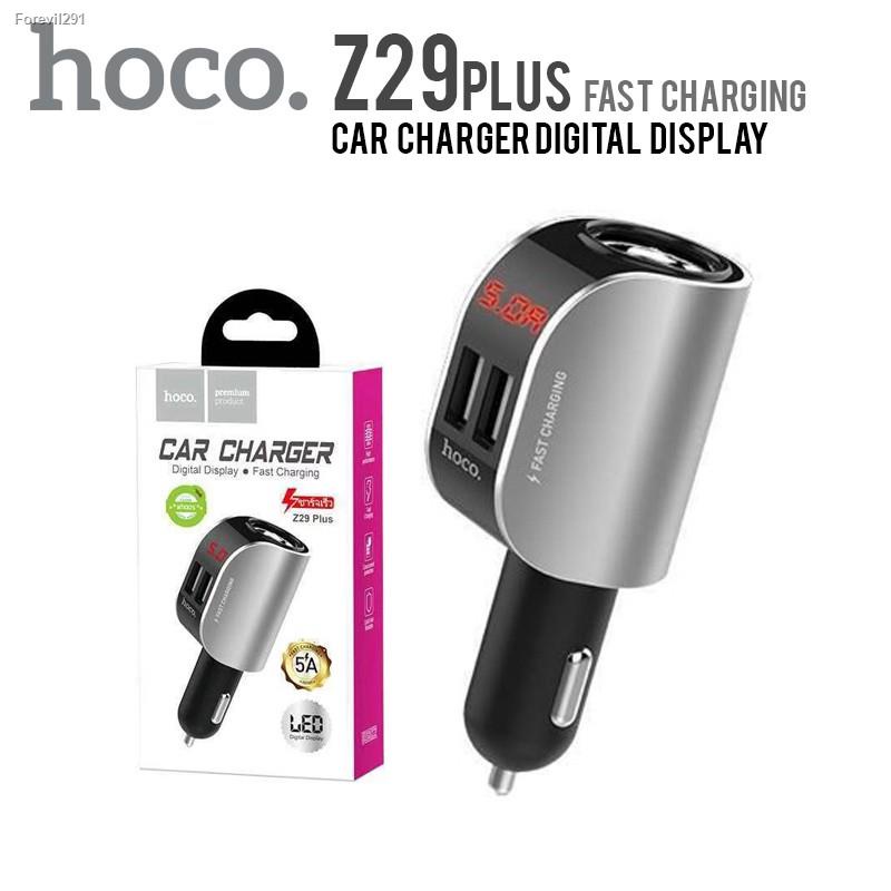ส่งไวจากไทย????HOCO Z29 / Plus Rcc-201 หัวชาร์จ ที่ชาร์จในรถ Dual USB 5A Max Car Charger LED ...