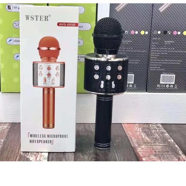 ไมโครโฟนลําโพงบลูทูธไร้สาย แบบพกพา WS858 - lekarimjitixu.th - ThaiPick