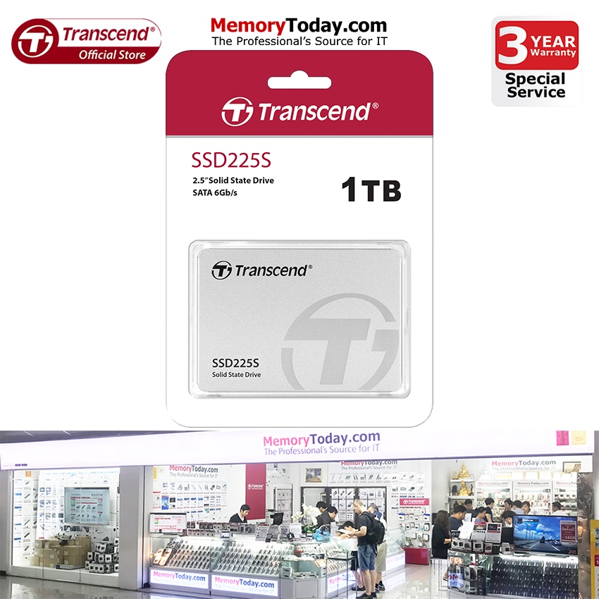 Transcend 1TB SSD 225S 2.5" SATA III 6Gb/s (TS1TSSD225S) | Shopee Thailand