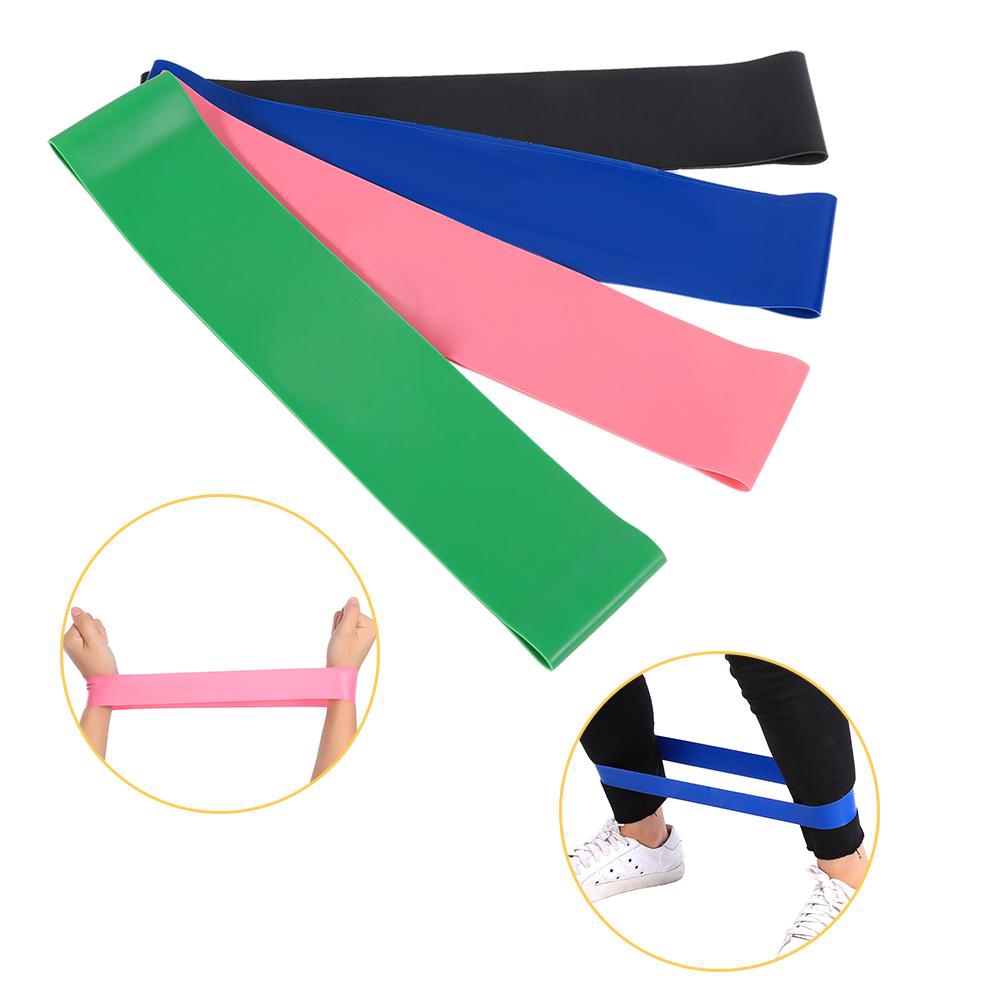 Exercise Mobility 4 Band Latex Strength Resistance Loop Colors Band ...
