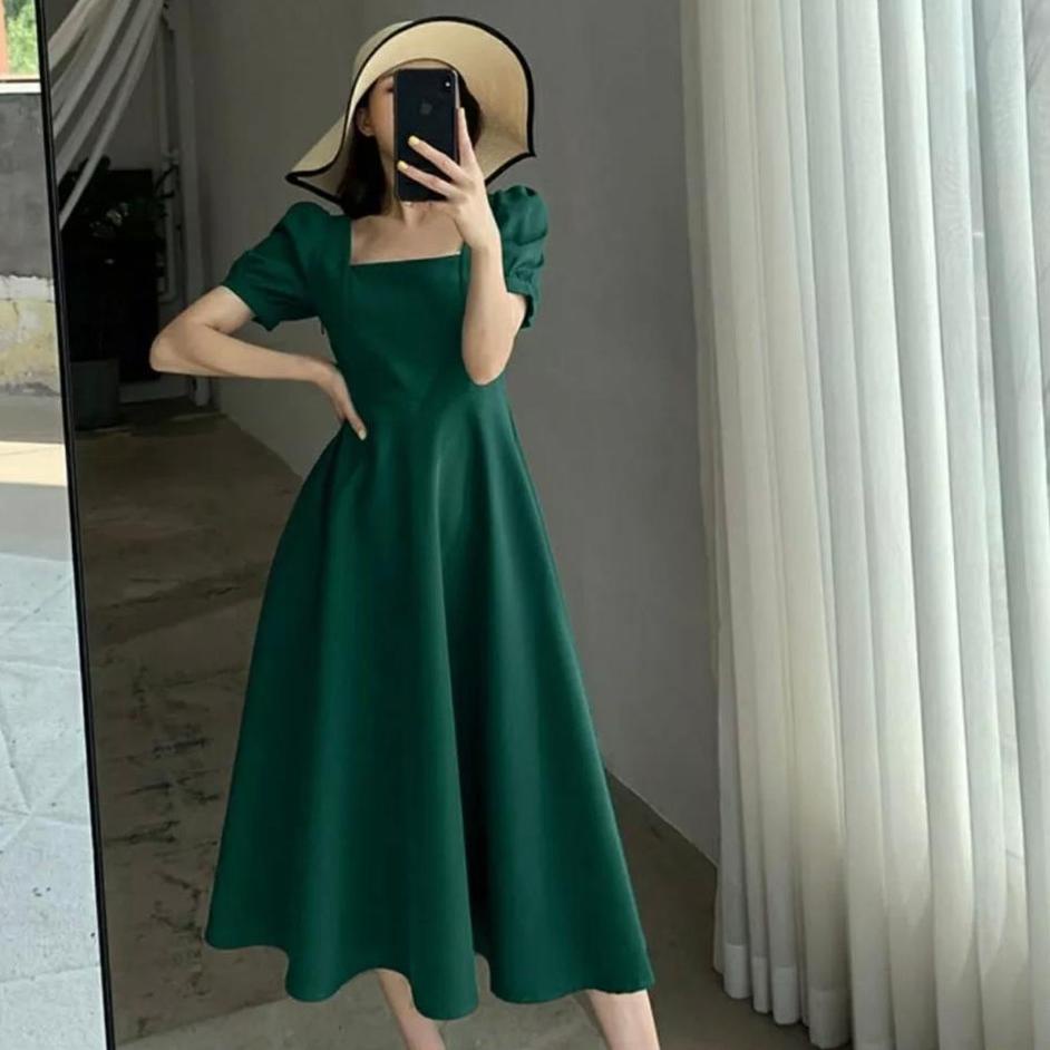 สิ่งที่แนบมา... Basic id ชุดเดรสแฟชั่น สไตล์เกาหลี สําหรับผู้หญิง ...