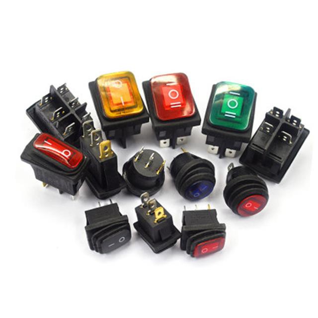 Kcd1 Kcd2 Kcd4 Kcd6 On Off 10A 16A 20A 125V 250V Ac Heavy Duty Dpst ...