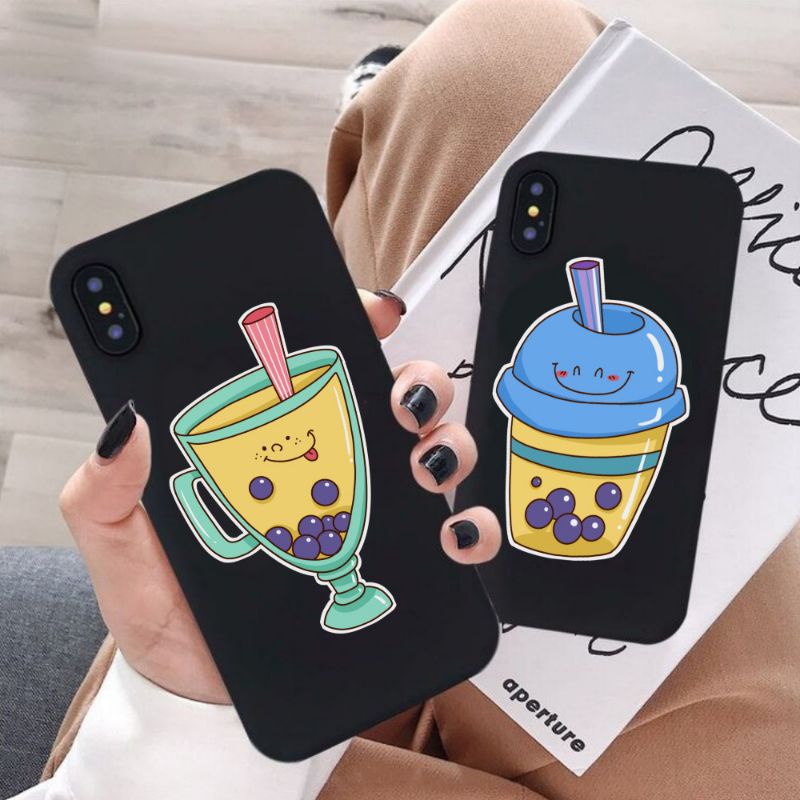 เคสซิลิโคนนิ่ม ลาย boba สําหรับ Oppo A11k A12 A15 A16 A33 A53 A54 A74 ...