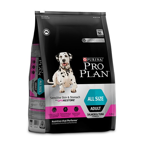 PRO PLAN All Sizes Adult Sensitive Skin Stomach with OPTIRESTORE 2.5Kg ...