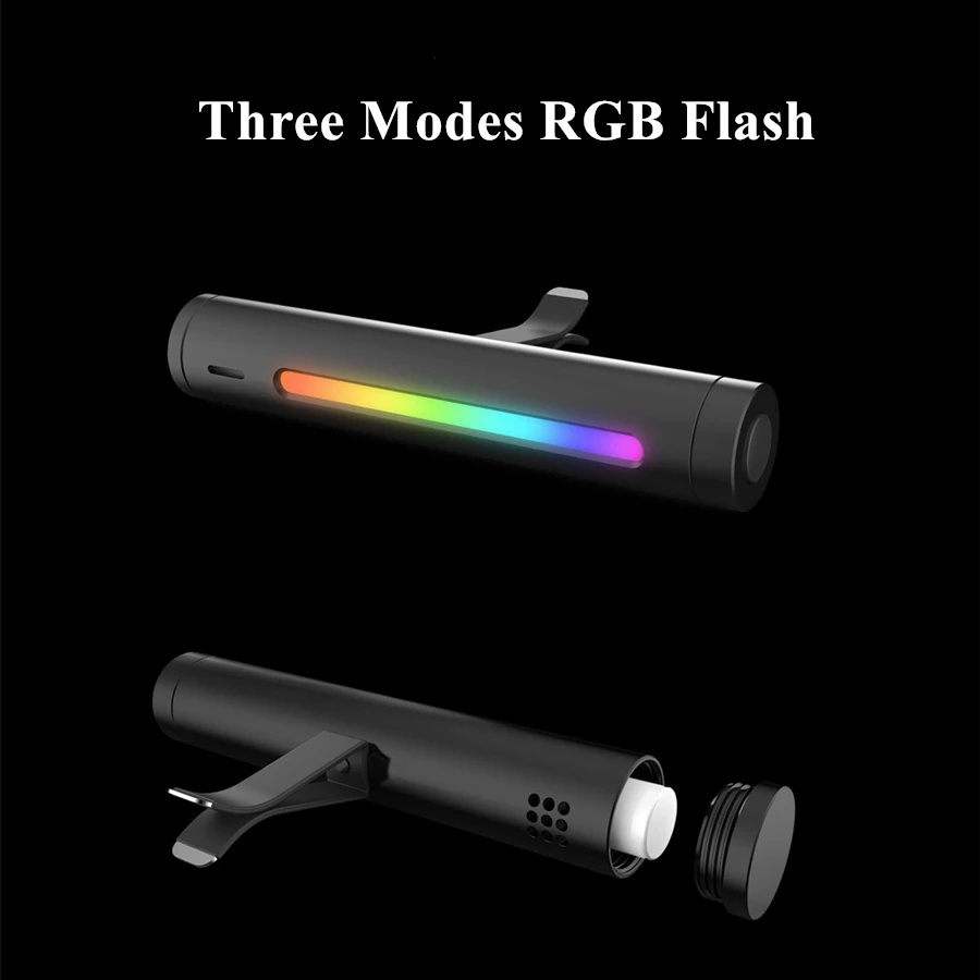 124packs Auto Voice Activated Car Rgb Light Music Diffuser Vent Clip ...