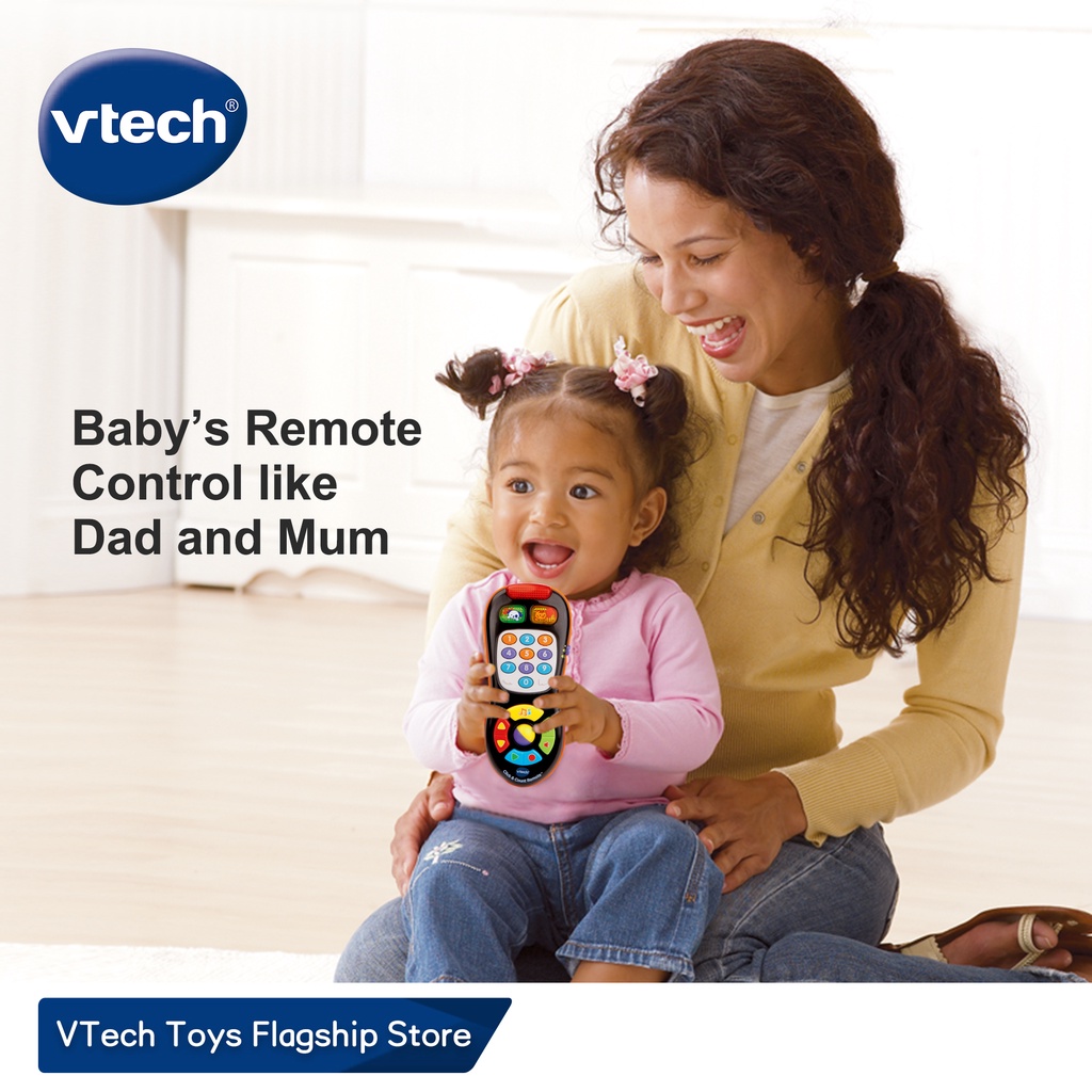 VTech Pretend Remote Control Toys Click Count Remote for baby infant ...