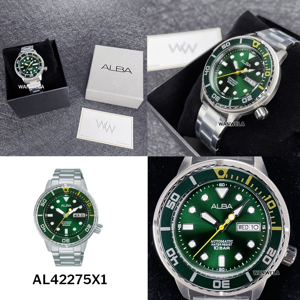 ใส่โค้ดลดเพิ่ม ของแท้ นาฬิกาข้อมือ ผู้ชาย ALBA Automatic Tuna เครื่อง ...