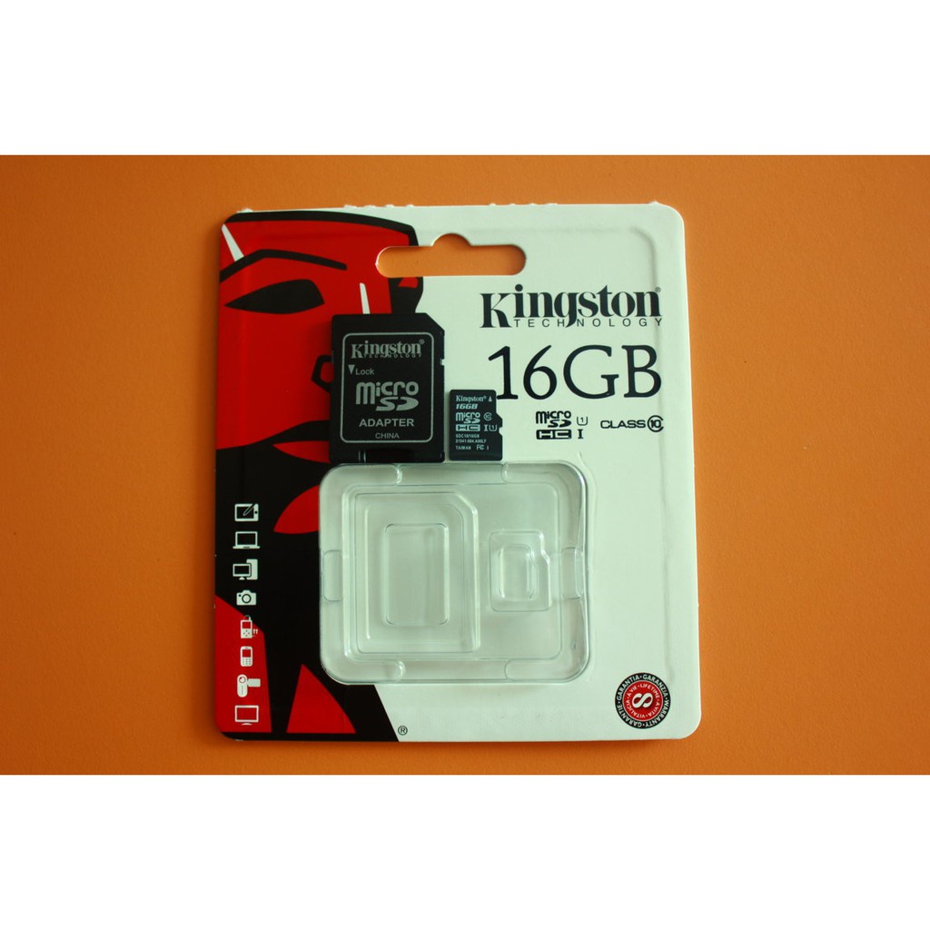 MicroSD 16G Class 10 Memory Card Kingston Box - f4l684j5m4 - ThaiPick