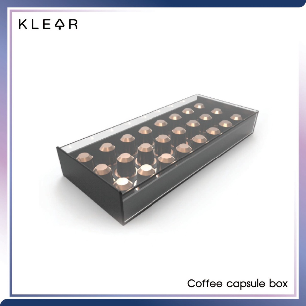 KlearObject Coffee Capsule Box กล่องเก็บแคปซูลกาแฟ กล่องลิ้นชัก กล่องอะคริลิค เกรดพรีเมี่ยม ...