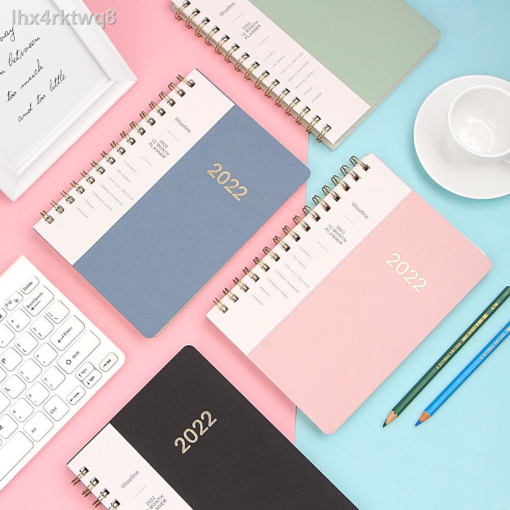 A5 2022 Diary Weekly Planner Agenda Spiral Organizer Notebook Index ...