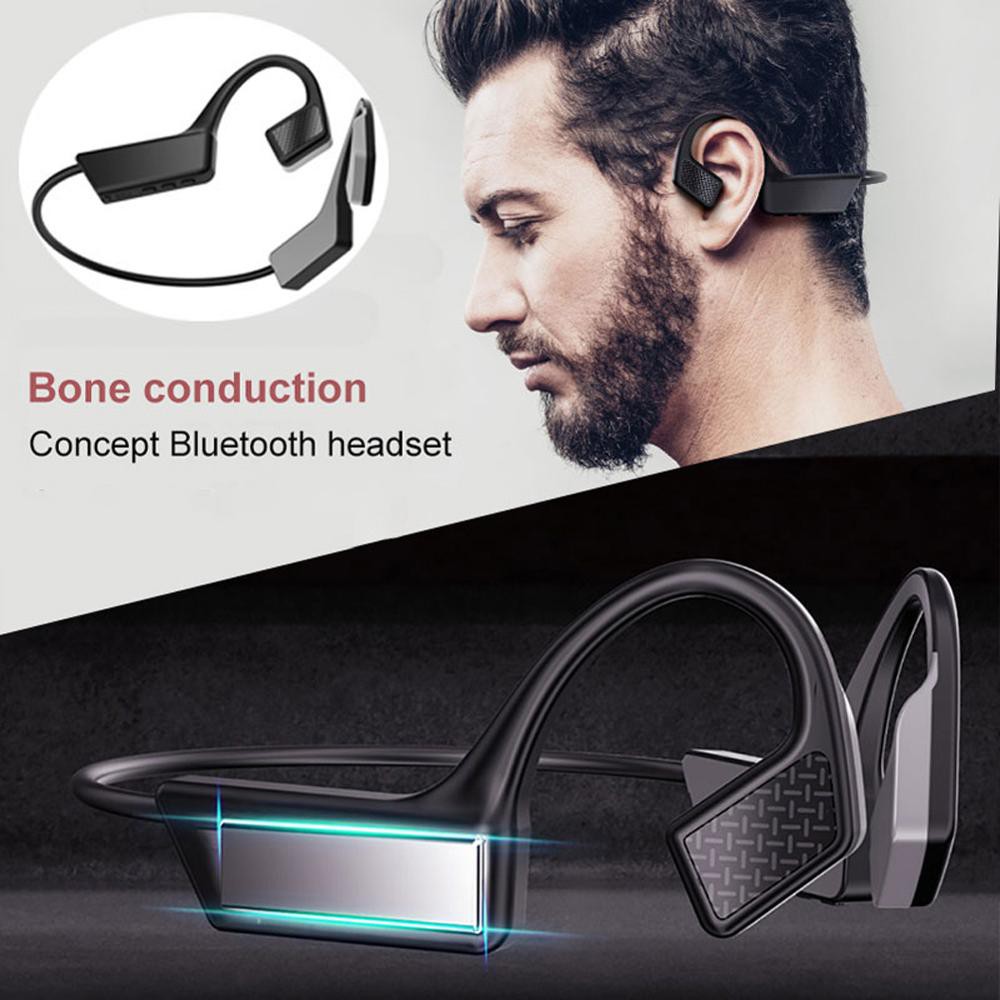 Newest Bluetooth 5.0 Bone Conduction Wireless Headset Waterproof Stereo ...
