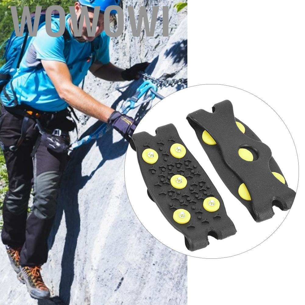 Wowowi Ice Traction Cleat 1 Pair Snow Shoe Grips Universal Anti Slip ...