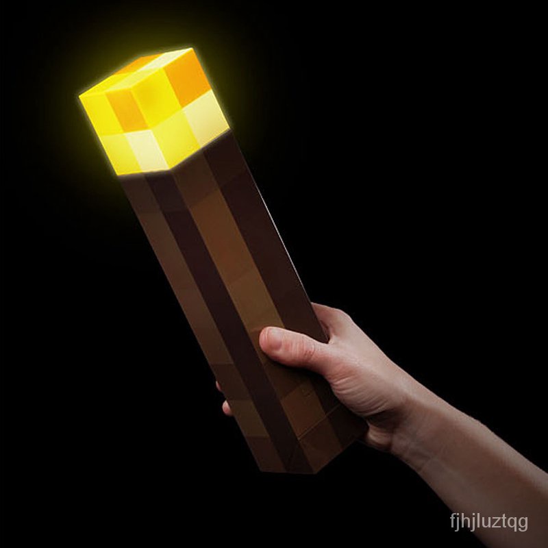 AuthenticGame Minecraft Light Up Torch LED Night Wall Light Game Design ...