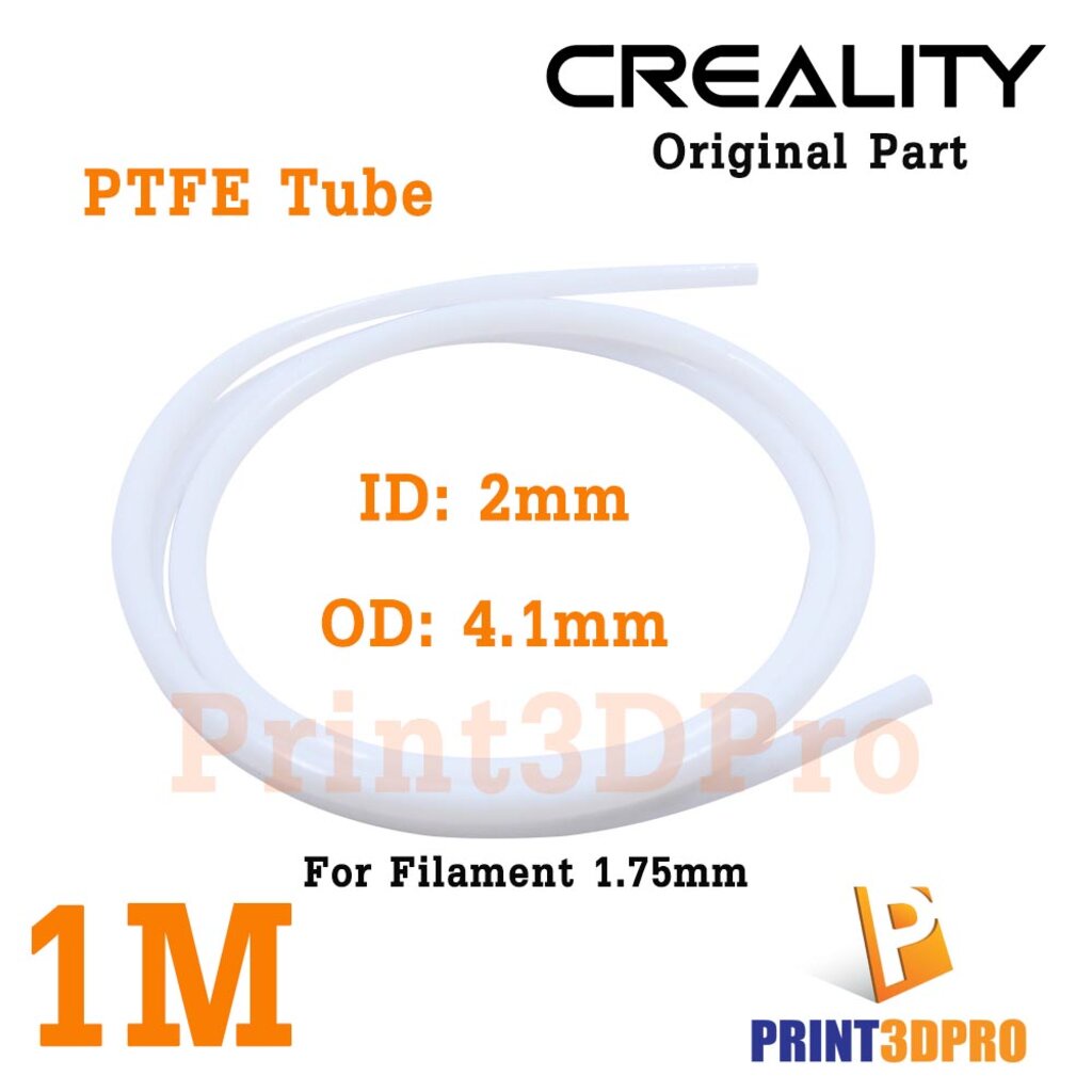 3D Part Creality White PTFE Tube ยาว 1m For Filament 1.75mm ...