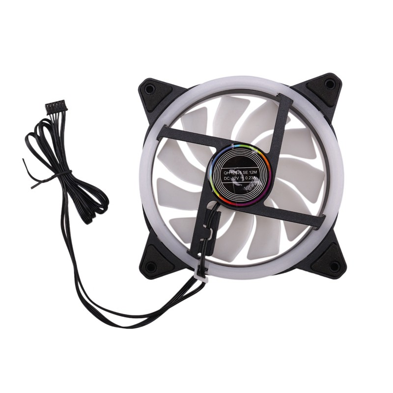 PC Adjust LED Fan Quiet Remote Computer Cooler Cooling RGB Case Fans ...