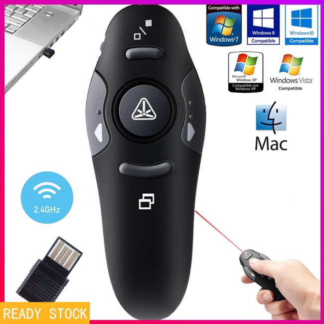 รีโมทพรีเซนไร้สาย wireless Remote Control Presentation Laser Pointer ...