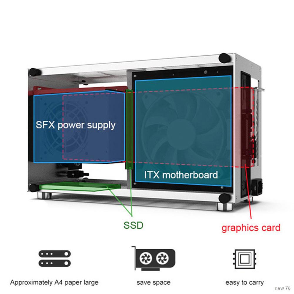 Aluminum Mini PC Cases Motherboard SFX Power Supply SSD Graphics Cards ...