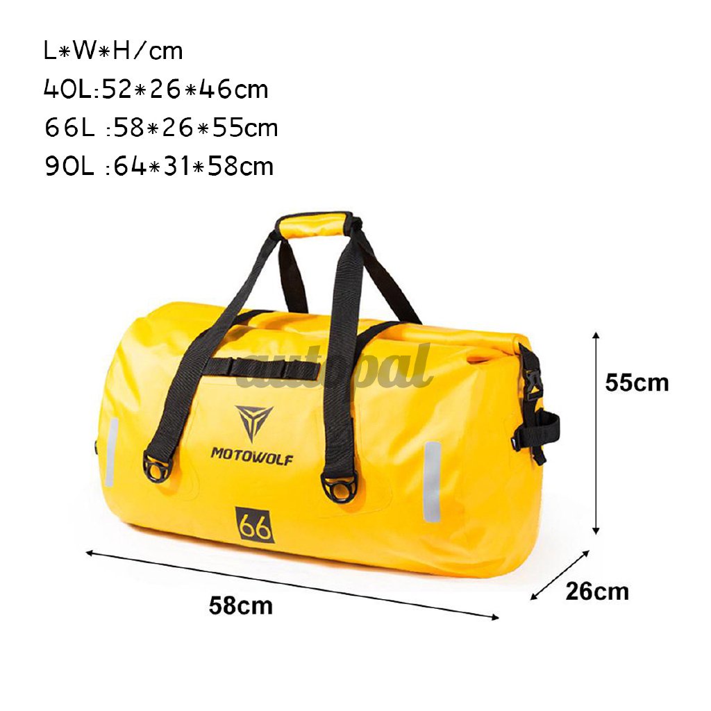 Outdoor Motorcycle Touring Waterproof Dry Luggage Roll Pack Roll Bag ...