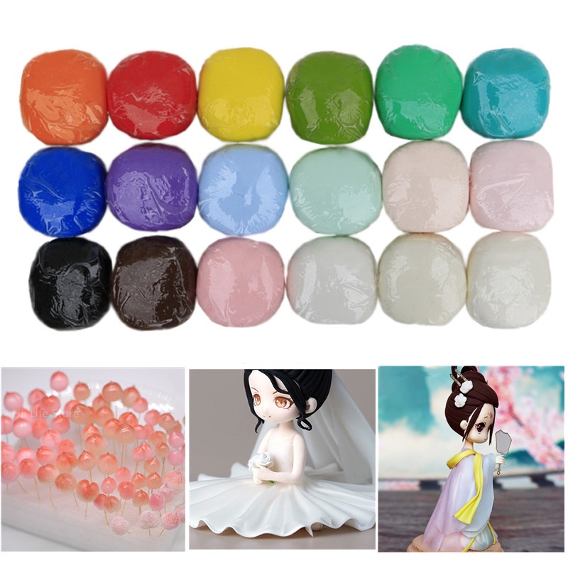 Local Stock500g Professional Crystal Resin Soft Clay No-Bake Polymer ...