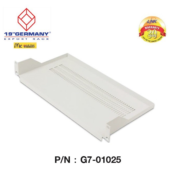 19" GERMANY (ถาดวางอุปกรณ์ในตู้แร็ค) G7-01025 Font Panel Fix Shelf Deep ...