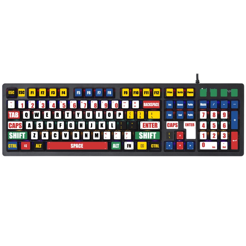 แป้นพิมพ์คอมพิวเตอร์ Creative Cute Pattern Desktop Keyboard Keycap Stickers For Computer ...
