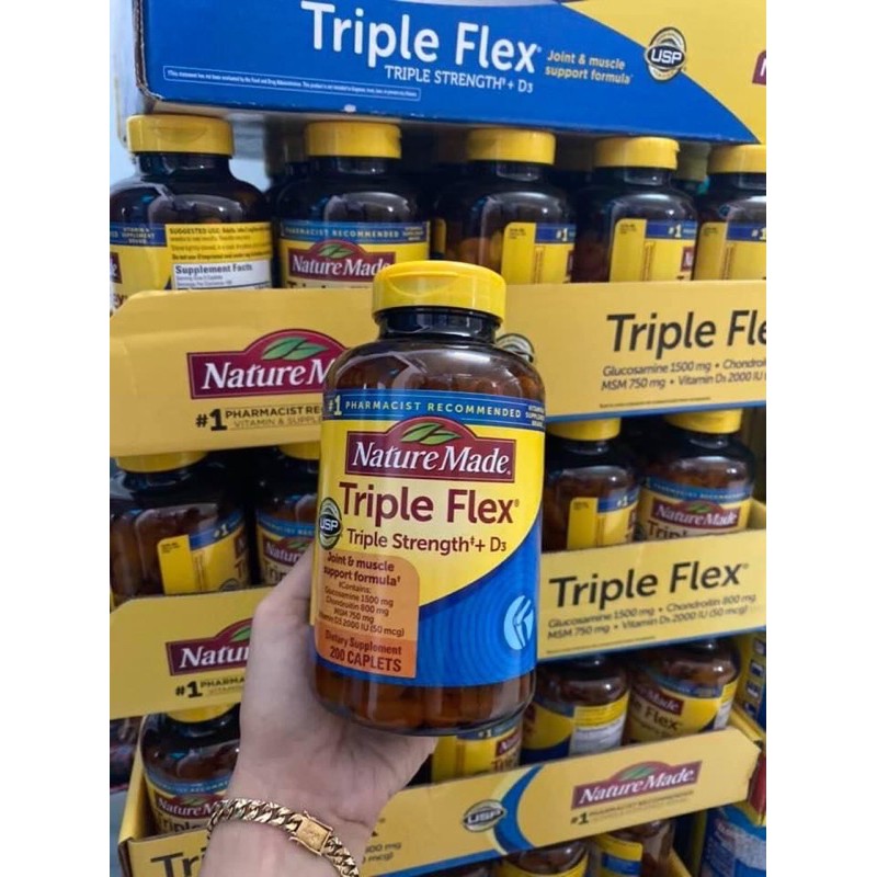 หมดอายุ ปลาย 2023 บำรุงกระดูก Nature Made Triple Flex Triple Strength ...