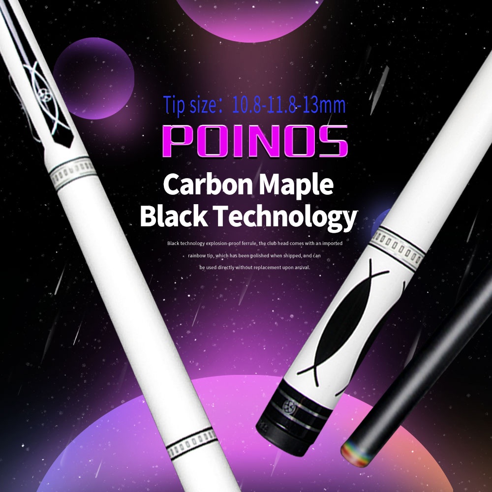 Poinos ไม้คิว คาร์บอนไฟเบอร์ 10.8 11.8 13 มม - konllen.th - ThaiPick
