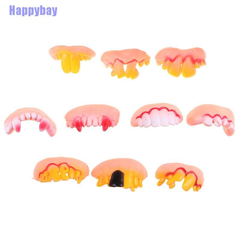 ( Happybay ) 10pcs Funny Goofy Fake Vampire Denture Teeth Halloween ...