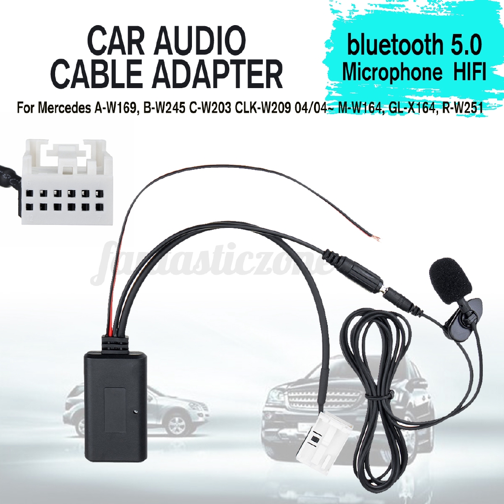 ♥Fantz ♥Car Audio Part bluetooth Microphone HIFI Cable For Mercedes ...