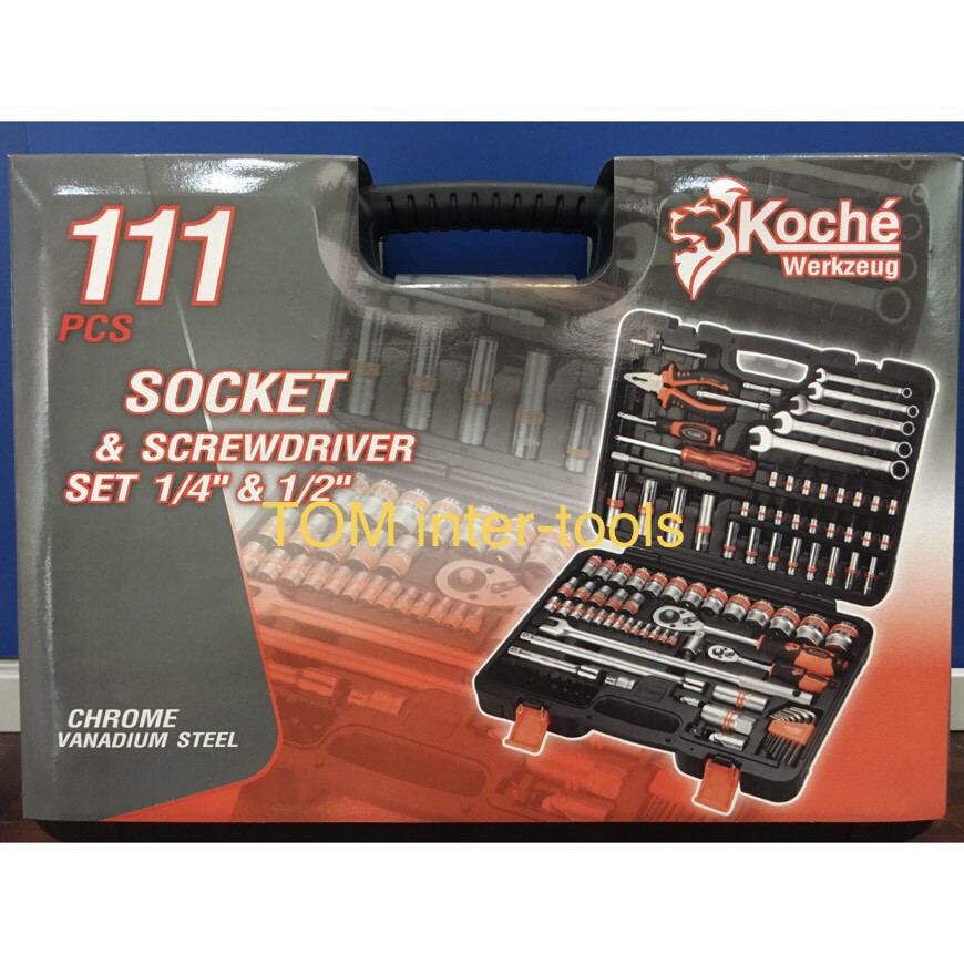 บล็อกชุด เครื่องมือ Koche 111 แท้ SOCKET SCREWDRIVER SET เป็นชุดยอดนิยม - pos_tom_1 - ThaiPick