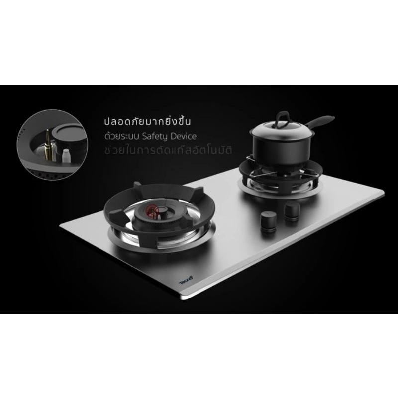 เตาแก๊ส tecno รุ่นTNP HB 207644 SS - peth_8888 - ThaiPick