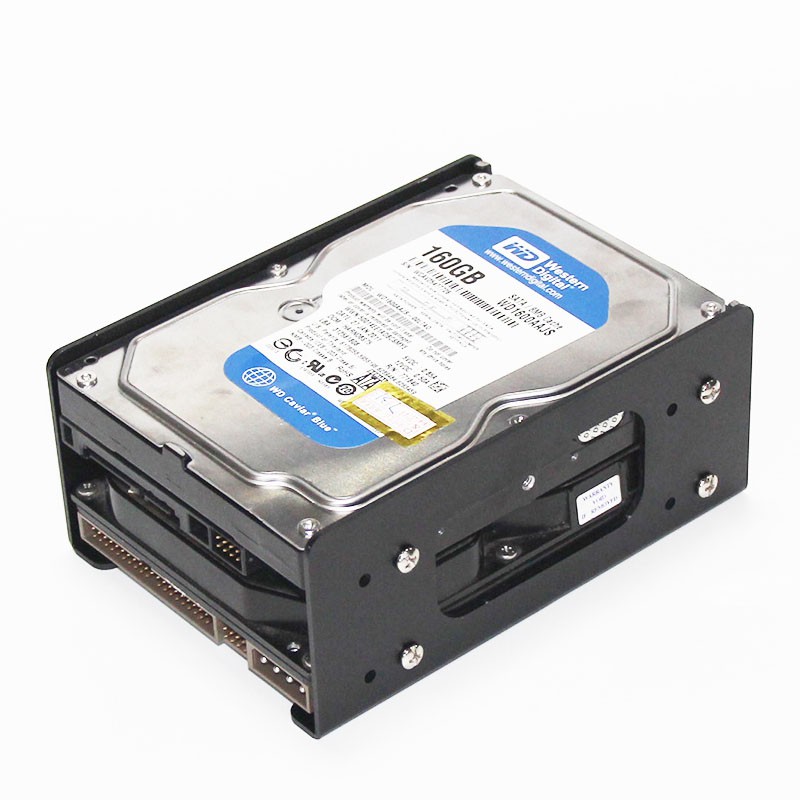 2 layers hard disk bracket 3.5 inch HDD rack DIY aluminum alloy bracket ...