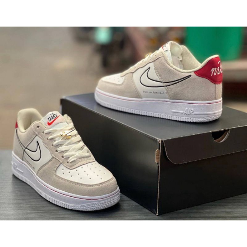 special offer รองเท้า Nike Air Force 1 First Use Light Sail Red in ...
