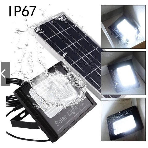 ไฟโซล่าเซลล์ สปอตไลท์ 60W 6500k Solar LED Light โซล่าเซลล์ รุ่น JD-8860 ...