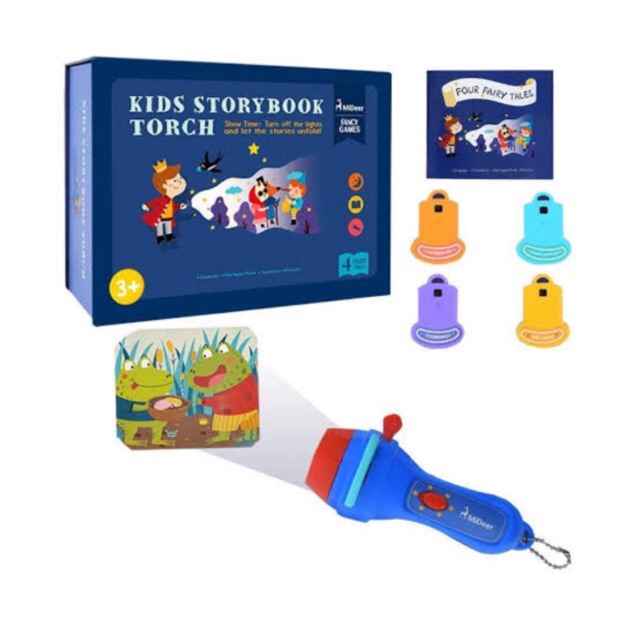 Mideer Kids Storybook Torch-Big ไฟฉายเล่านิทานขนาดกลางพร้อมนิทาน 4 ...