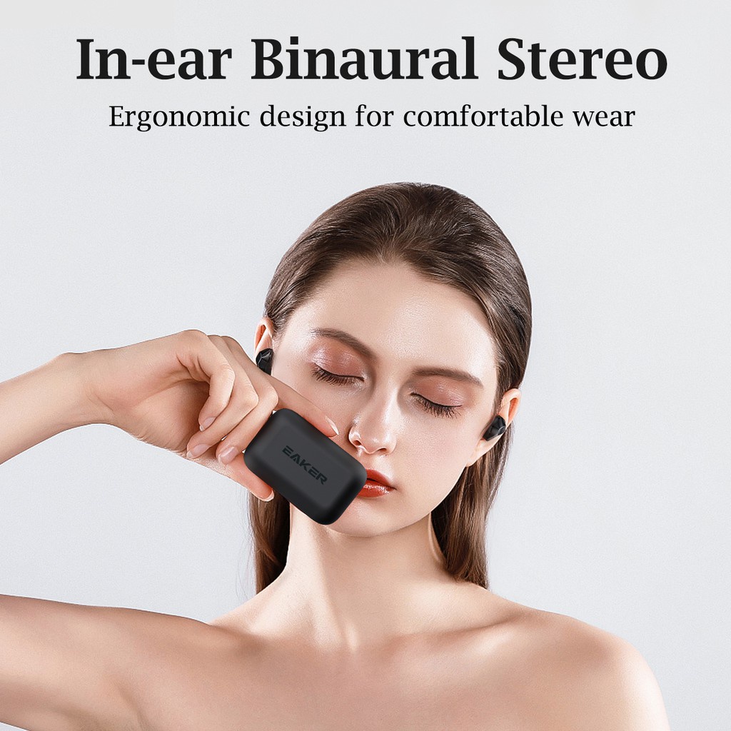 ♧EAKER หูฟังเอียบัด Wireless Earphone Bluetooth V5.0 TWS Wireless Bluetooth Headphone LED ...