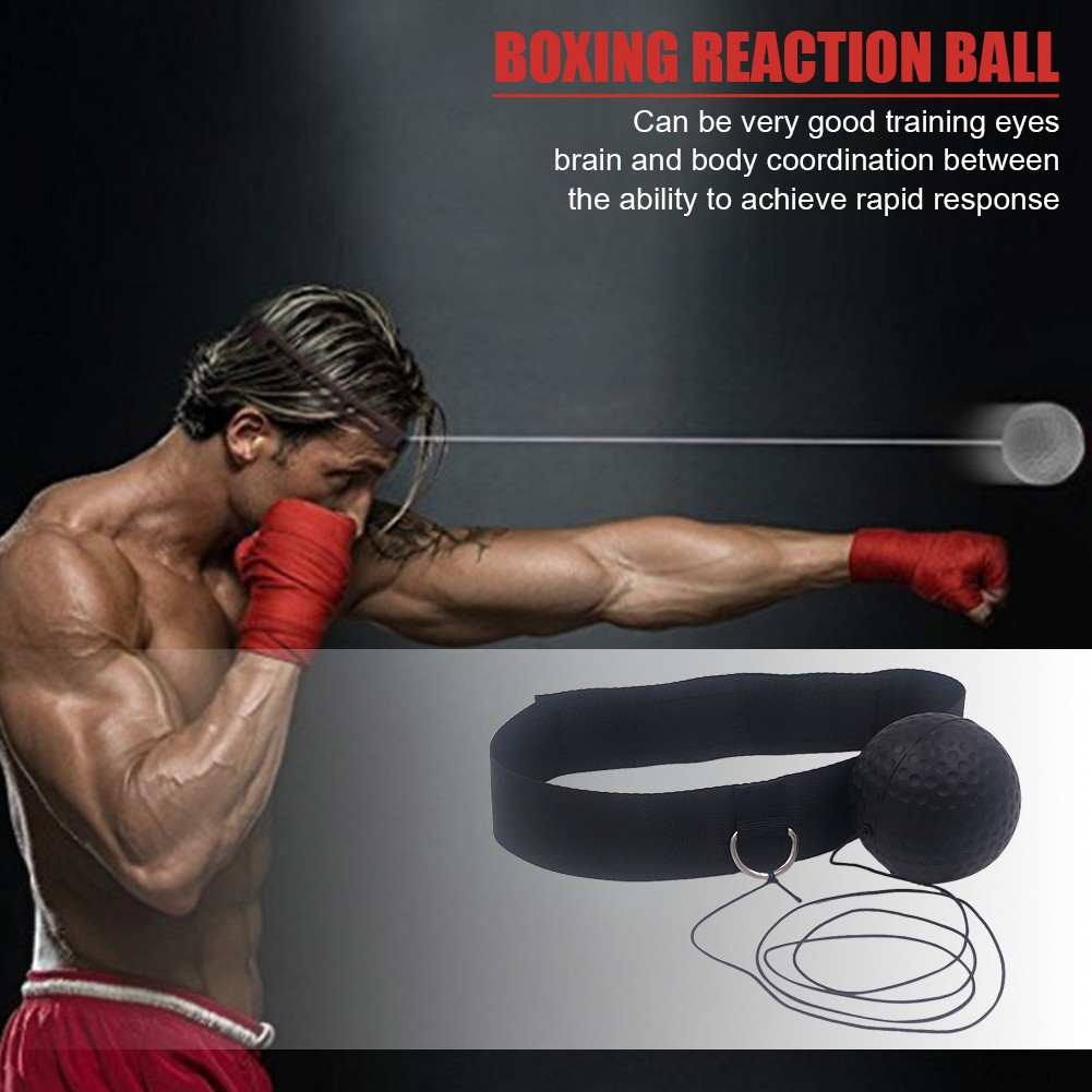 มวยBoxing Reflex Speed Punch Ball Muay Thai Hand Eye Training Ball with ...
