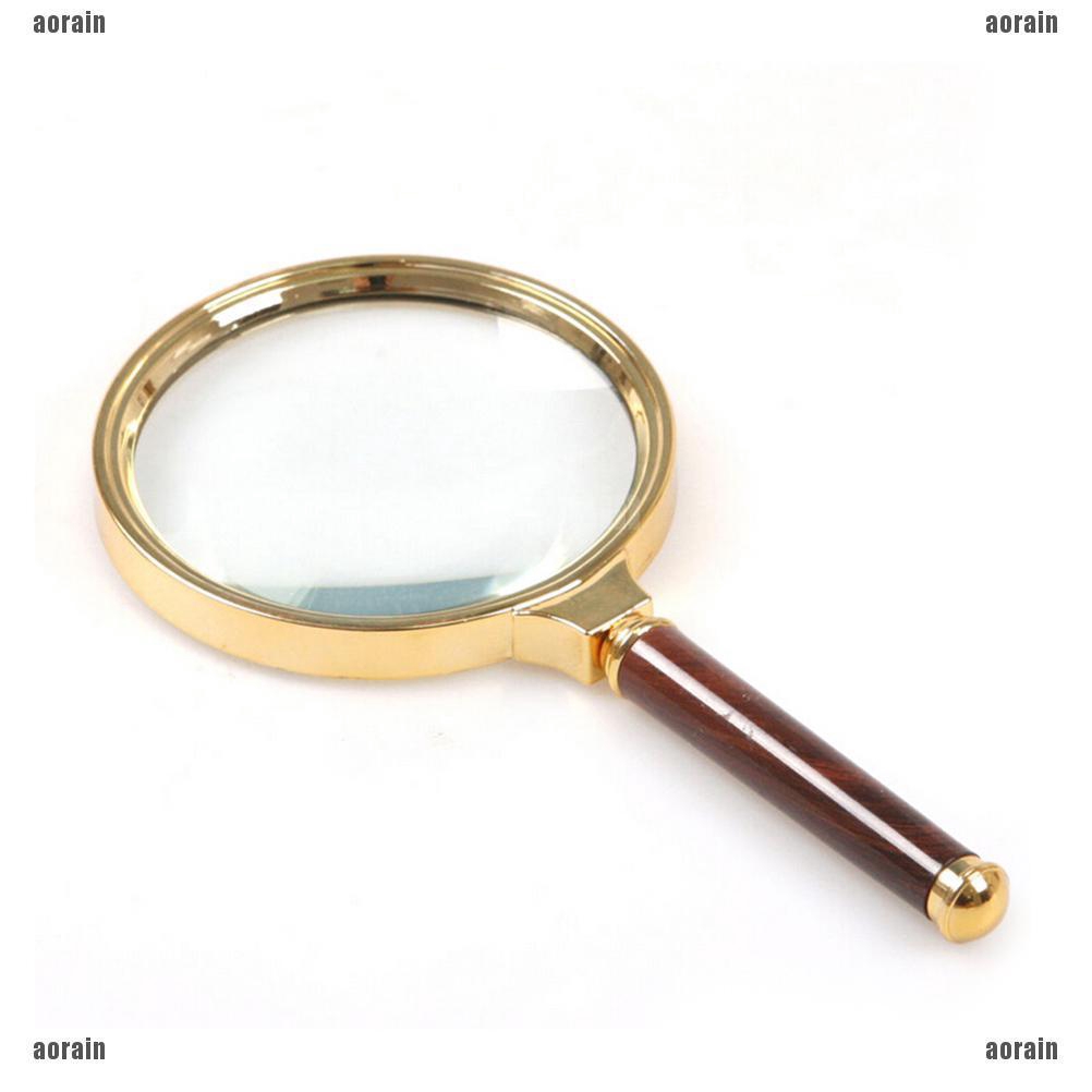 AG New 80mm Handheld 10X Magnifier Magnifying Glass Loupe Reading ...